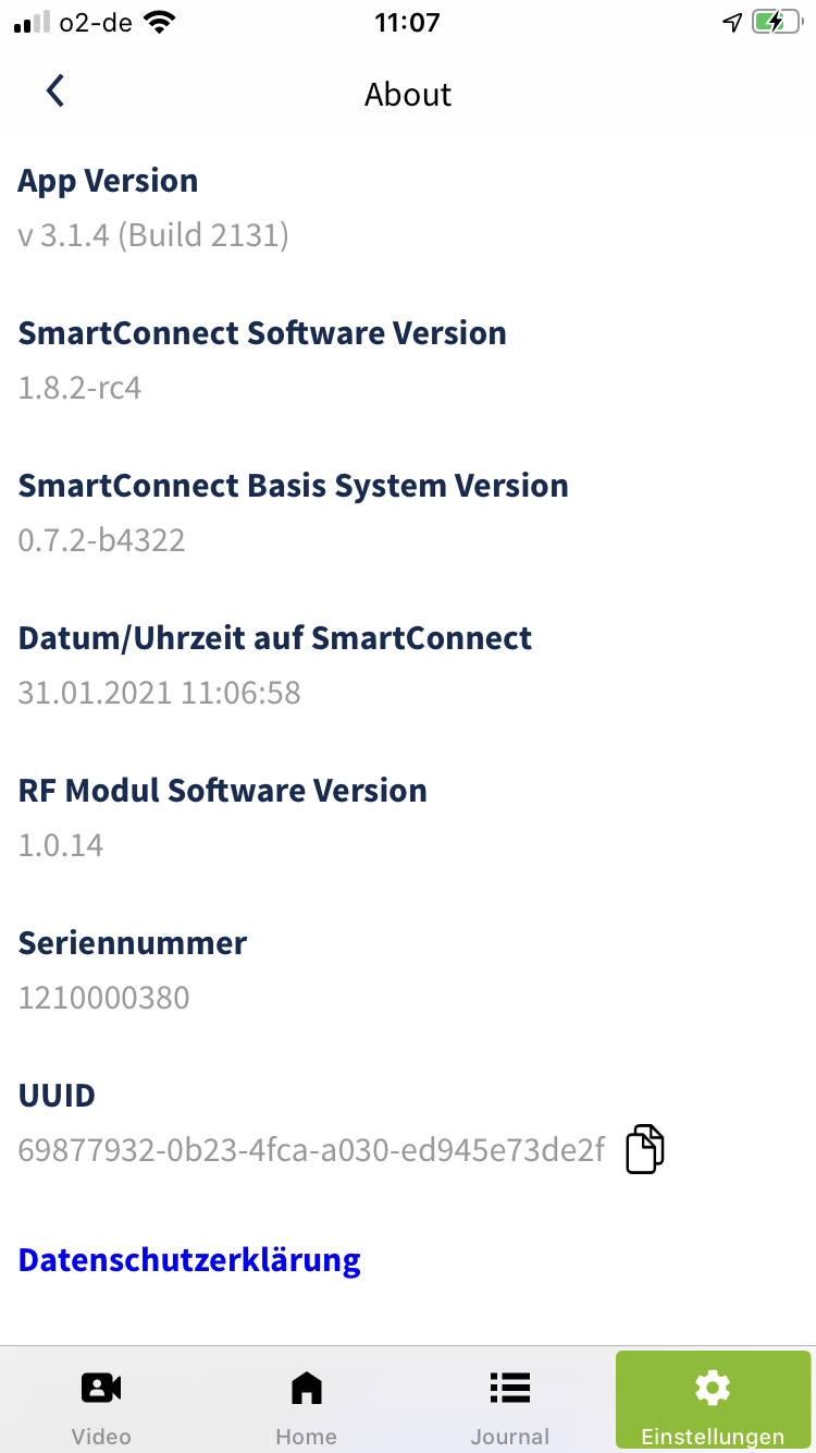Benutzereinstellungen – SmartWireless Dokumentation
