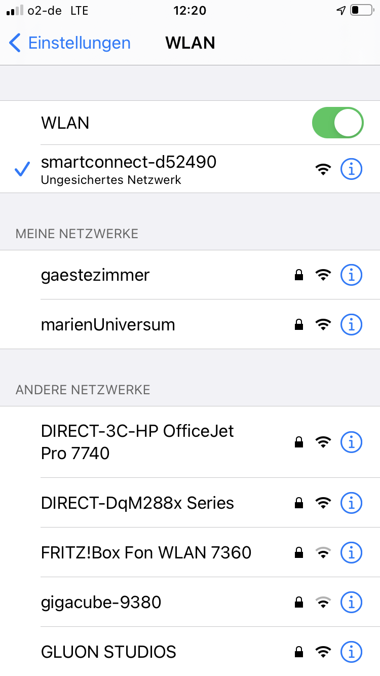 Set up the SmartConnect – SmartWireless Dokumentation